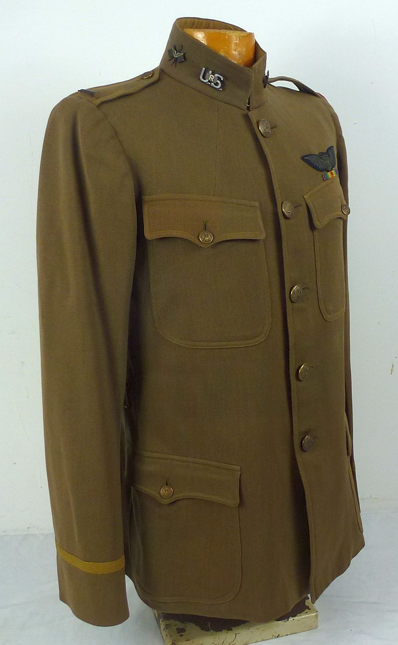 Named WWI Army Air Service Pilot’s Uniform – Griffin Militaria