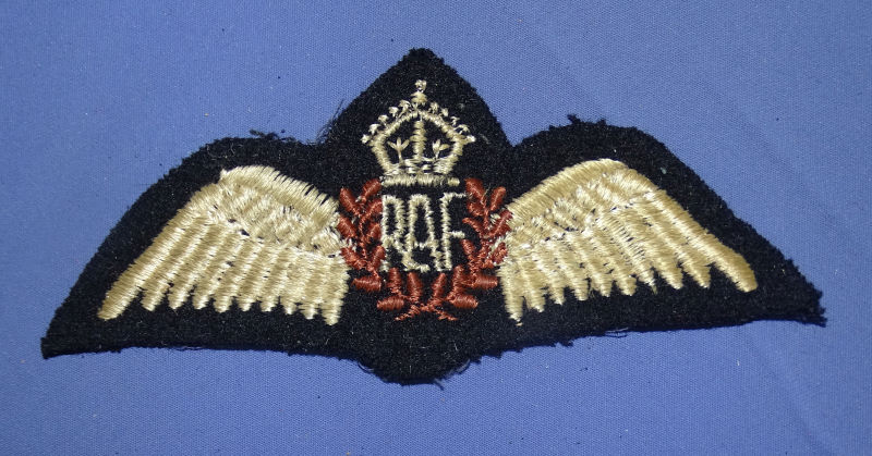 WWII Royal Air Force RAF Embroidered Pilot’s Wings – Griffin Militaria