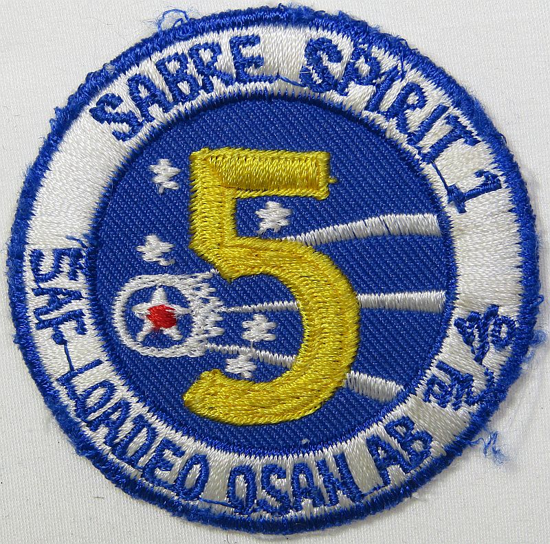 5th Air Force SAC Osan AF Base Patch – Griffin Militaria