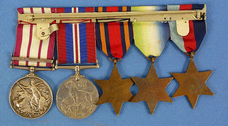 WWII / Cyprus British Royal Marines Five Place Medals Bar – Griffin ...