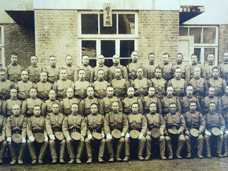 Large WWII Japanese Army Unit Photograph – Griffin Militaria