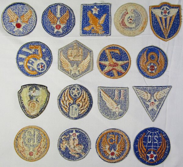 Set of 17 WWII Army Air Force Patches – Griffin Militaria