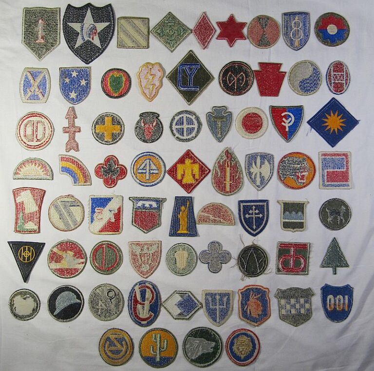 67 Different WWII Divisions Patches – Griffin Militaria