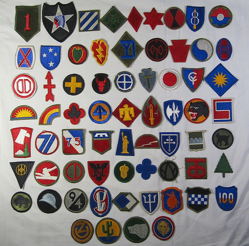 67 Different WWII Divisions Patches – Griffin Militaria