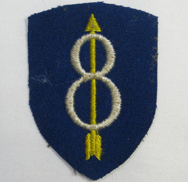 WWII 8th Infantry Division Patch on Wool – Griffin Militaria
